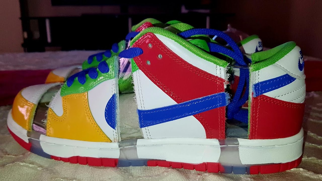Ebay Dunk Clown Shoes | Nike SB Ebay Dunk Low OG QS - YouTube