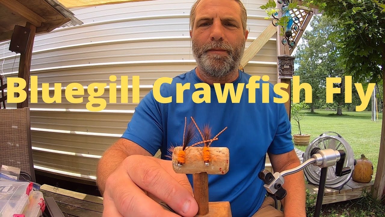 Bluegill Crawfish Fly - YouTube