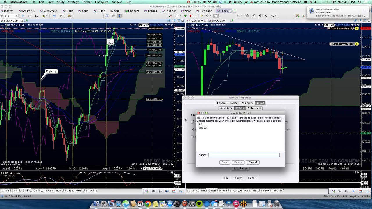 1 Minute MotiveWave Tip - customize your default fib ratios - YouTube