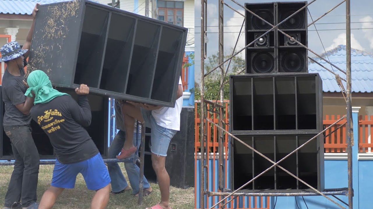 Test Turbo 18X2 Subwoofer box + speaker P.audio - YouTube