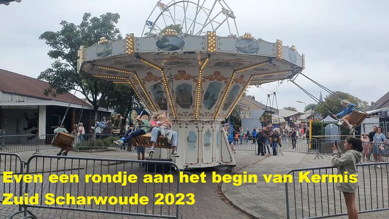Even een rondje aan het begin van Kermis Zuid Scharwoude 2023 - YouTube