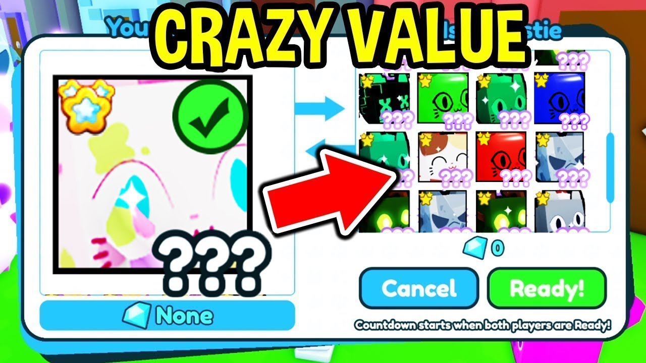 What Do People Trade for a HUGE PAINTED CAT in Pet Simulator X - YouTube