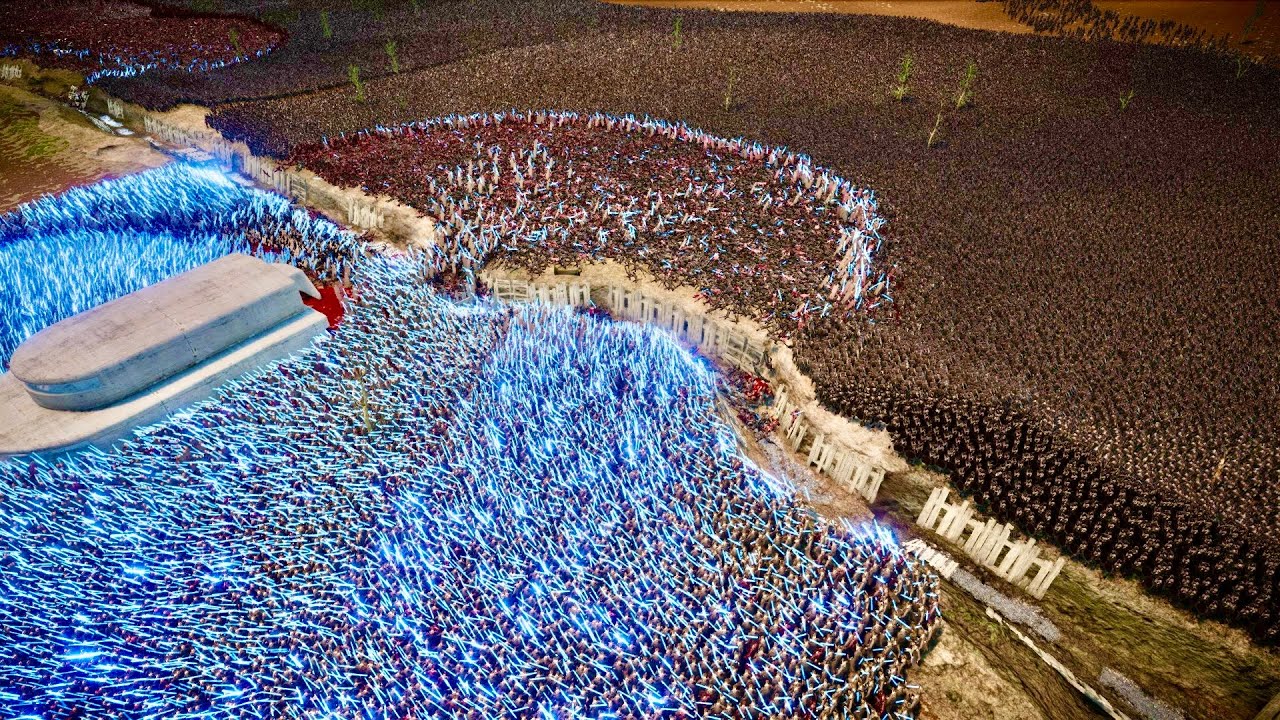 60K STAR WARS JEDI ARMY VS 2,000,000 WARHAMMER UNGORS & TUSKGORS ...