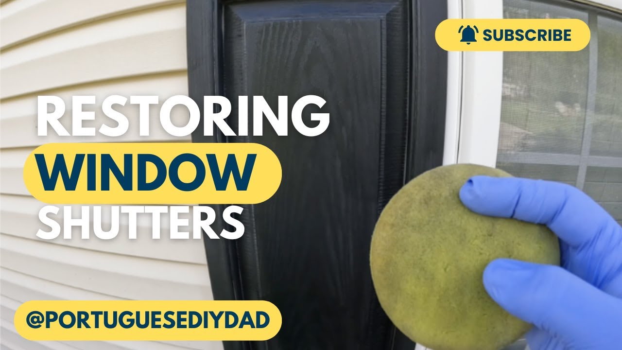 DIY Vinyl Shutter Restoration: Make Them Look New Again! - YouTube