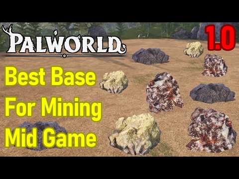 Palworld Best Base Location Mid Game, Coal, Sulfur, Ore Base in One Location in Palworld 1.0