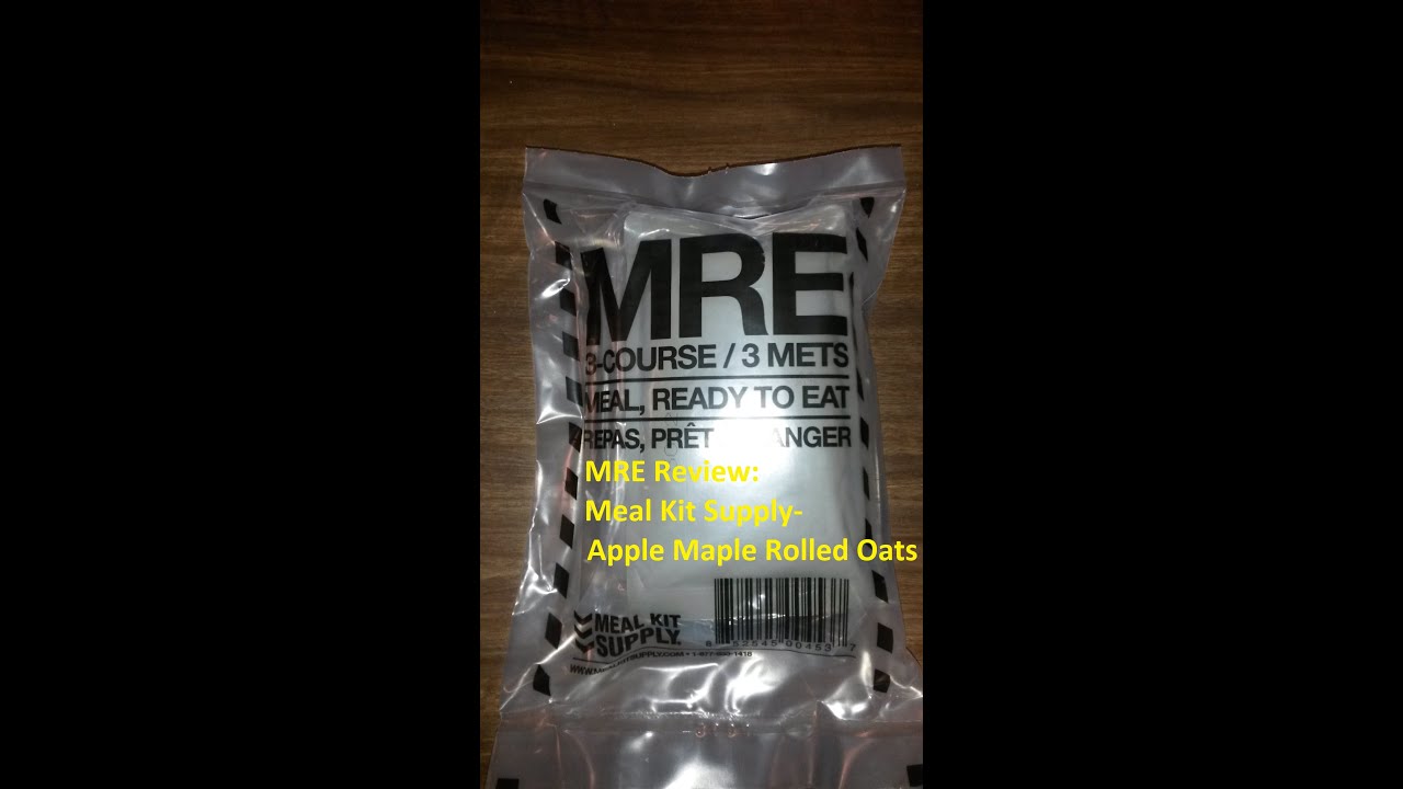 MRE Review: Meal Kit Supply- Apple Maple Rolled Oats - YouTube