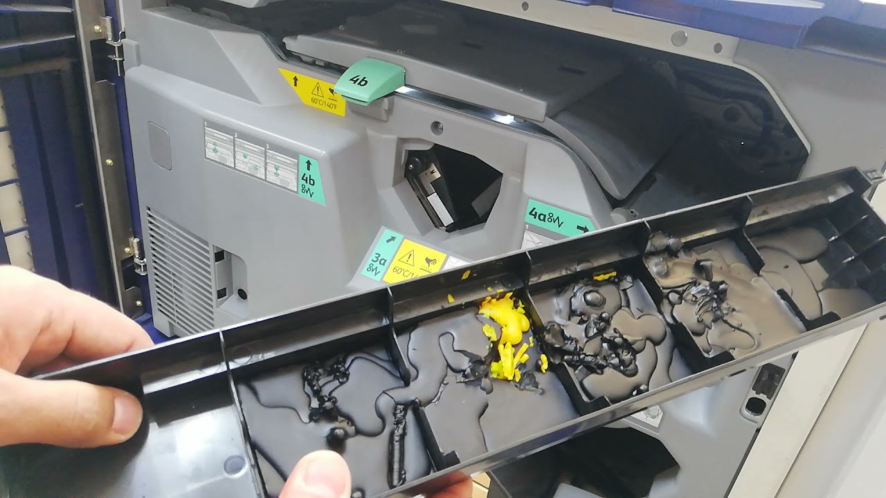 شرح عن طابعة xerox colorqube 9303 - YouTube