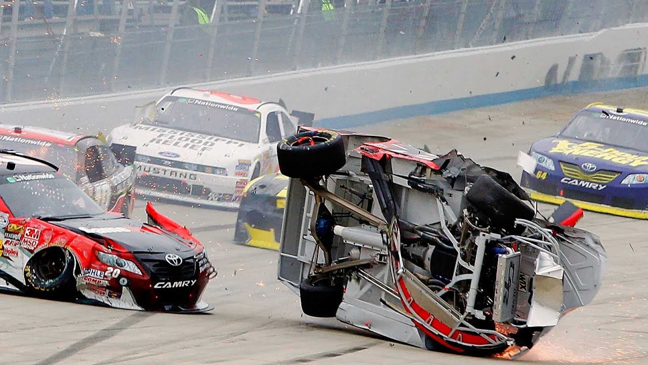 NASCAR Violent Short Track Impacts - YouTube