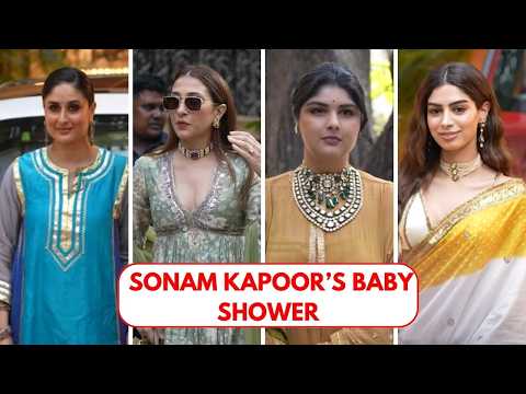 Kareena Kapoor Khan, Khushi Kapoor & More Stars Dazzle at Sonam Kapoor’s Baby Shower!