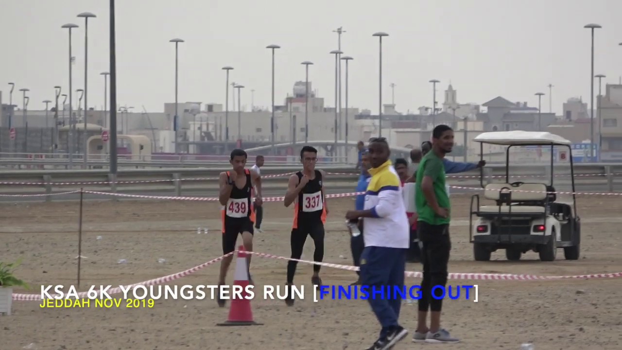 KSA 6km run youngsters Jeddah 2019 - YouTube