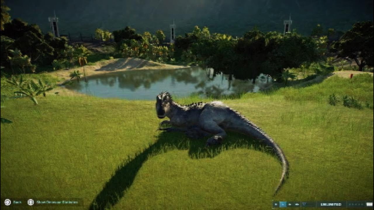 Jurassic World Evolution 2 Double Fence Enclosure Build - YouTube