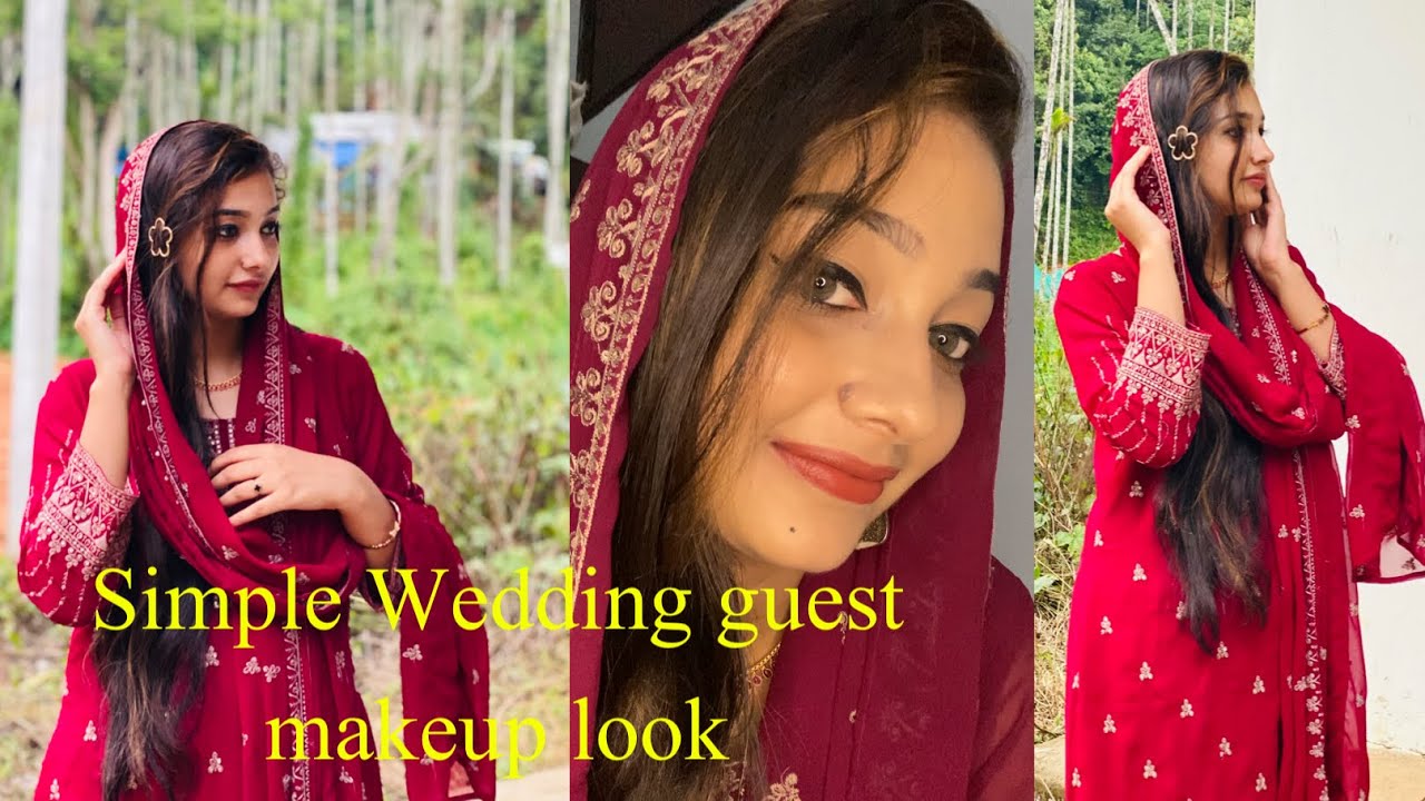 Wedding guest makeup look | simple makeup tutorial - YouTube