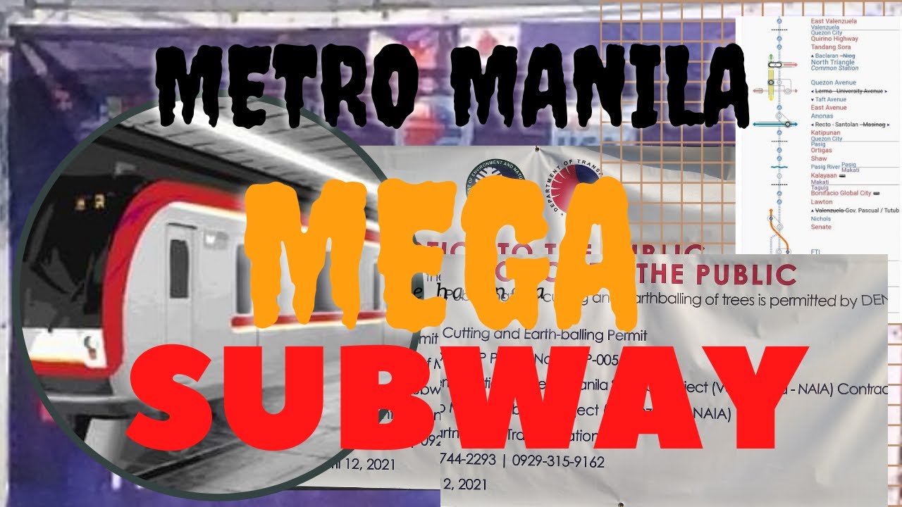 Metro Manila Mega Subway I Mindanao Avenue Phase1 Update I Biggest ...