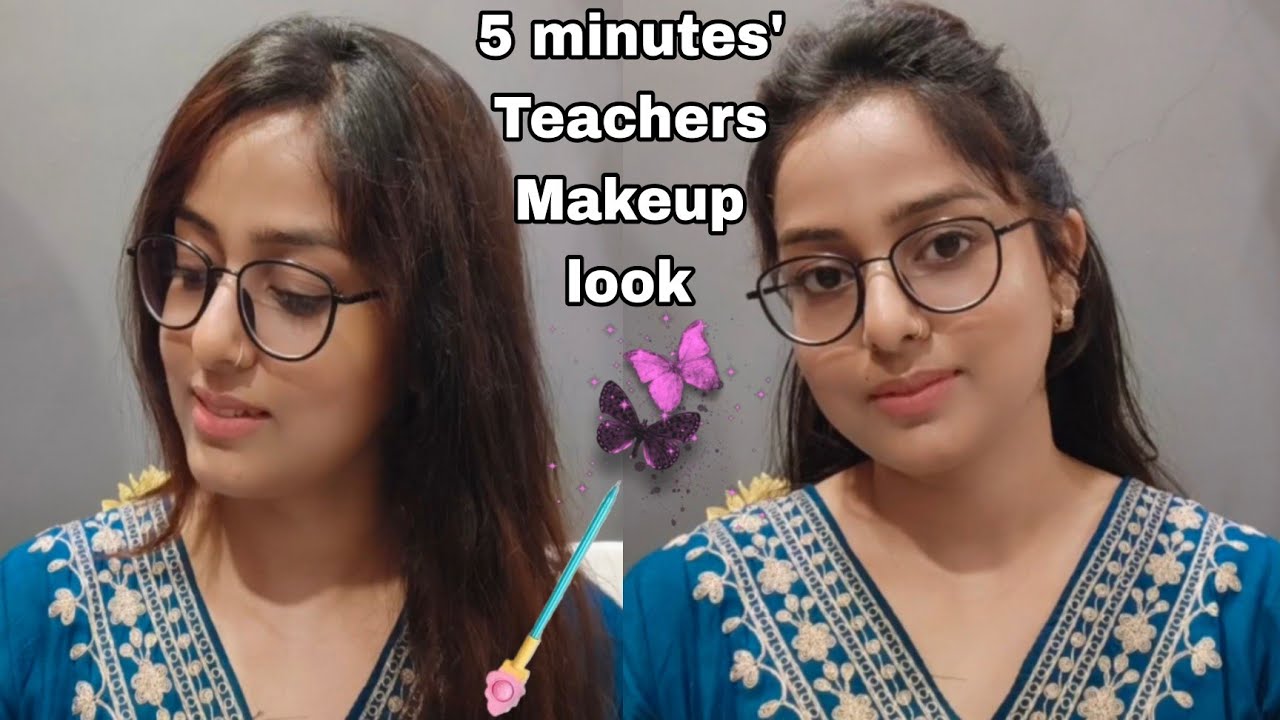 #schoolTeacherMakeuplook 5 Minutes Teacher's EveryDay Makeup Look ...