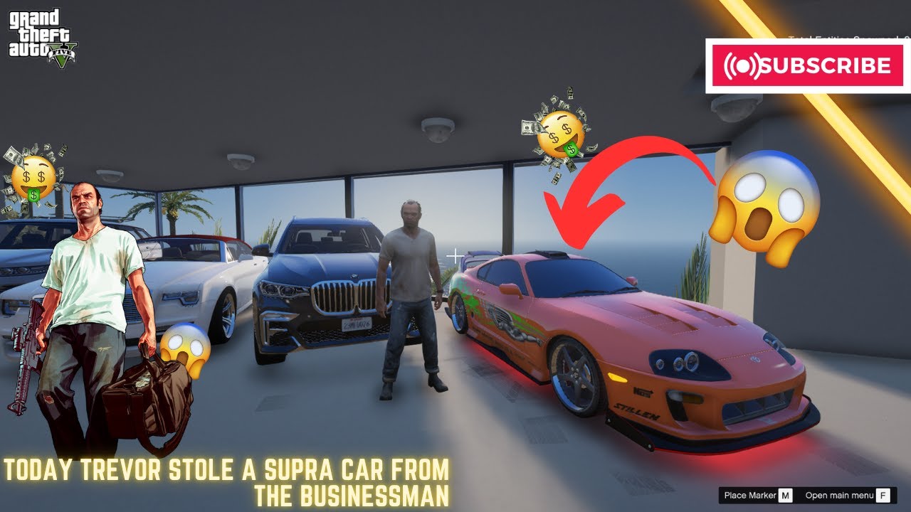 Today Trevor Stole a Supra Car From The Businessman🔥🤯🚗🤑💵 - YouTube