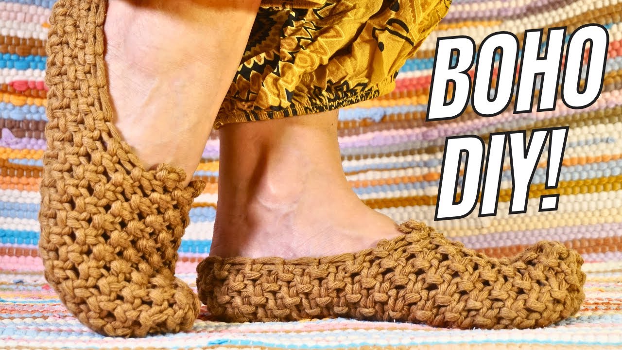 DIY Macrame Flip Flop Sandals 👡 Easy & Stylish Handmade Shoes! - YouTube