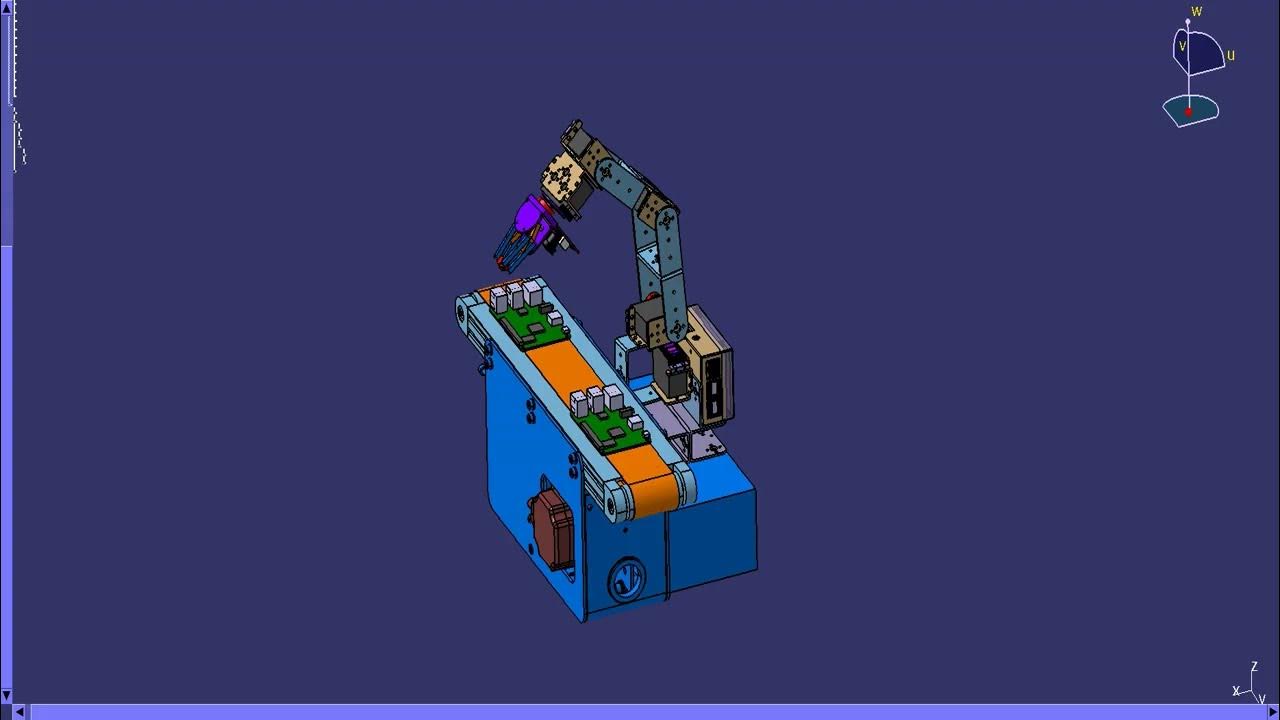 Simulation Bras Robotique Sur CATIA V5 /détecteur des cartes ...