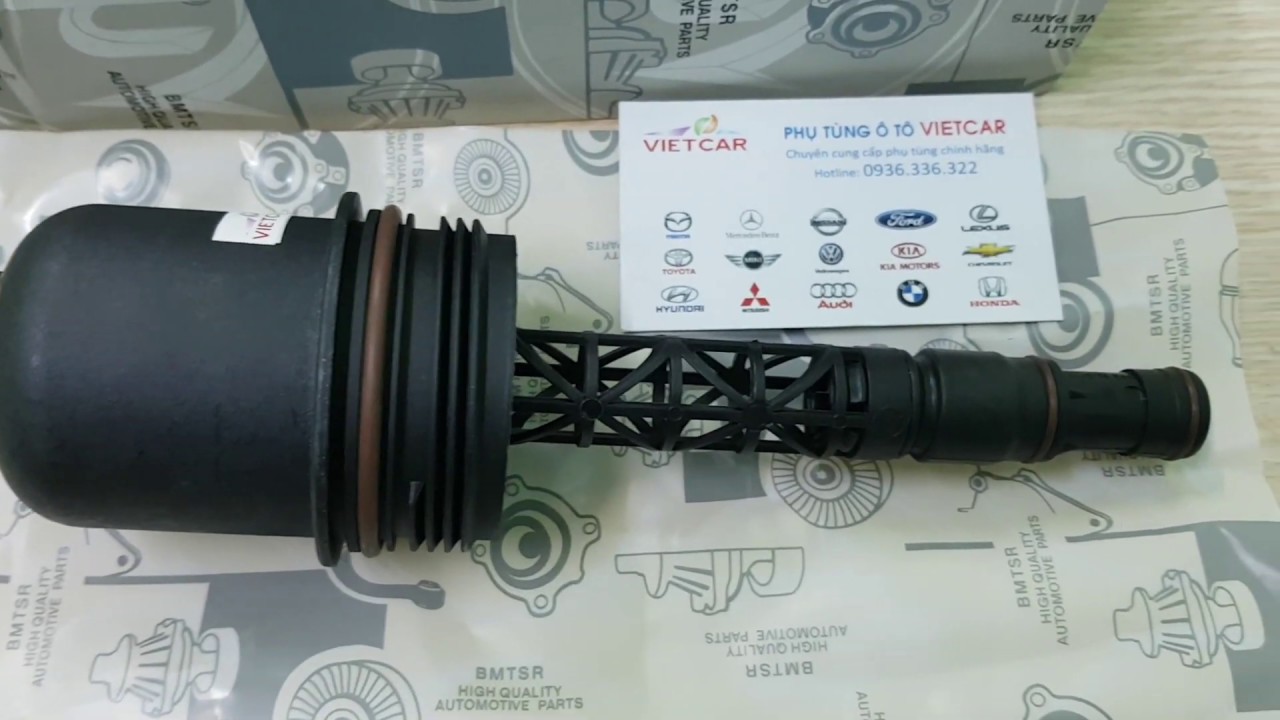 A2711800338 Nắp cốc lọc dầu động cơ Mercedes M271, W204 C180, 200, C250 ...