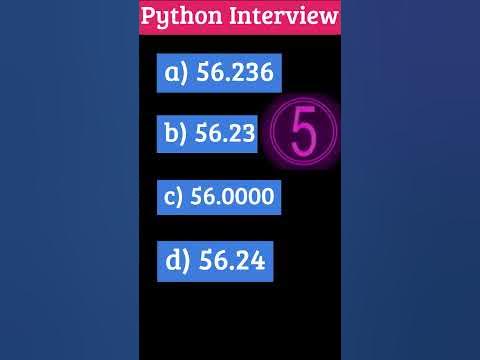 What will be the output of the following Python expression #interview ...