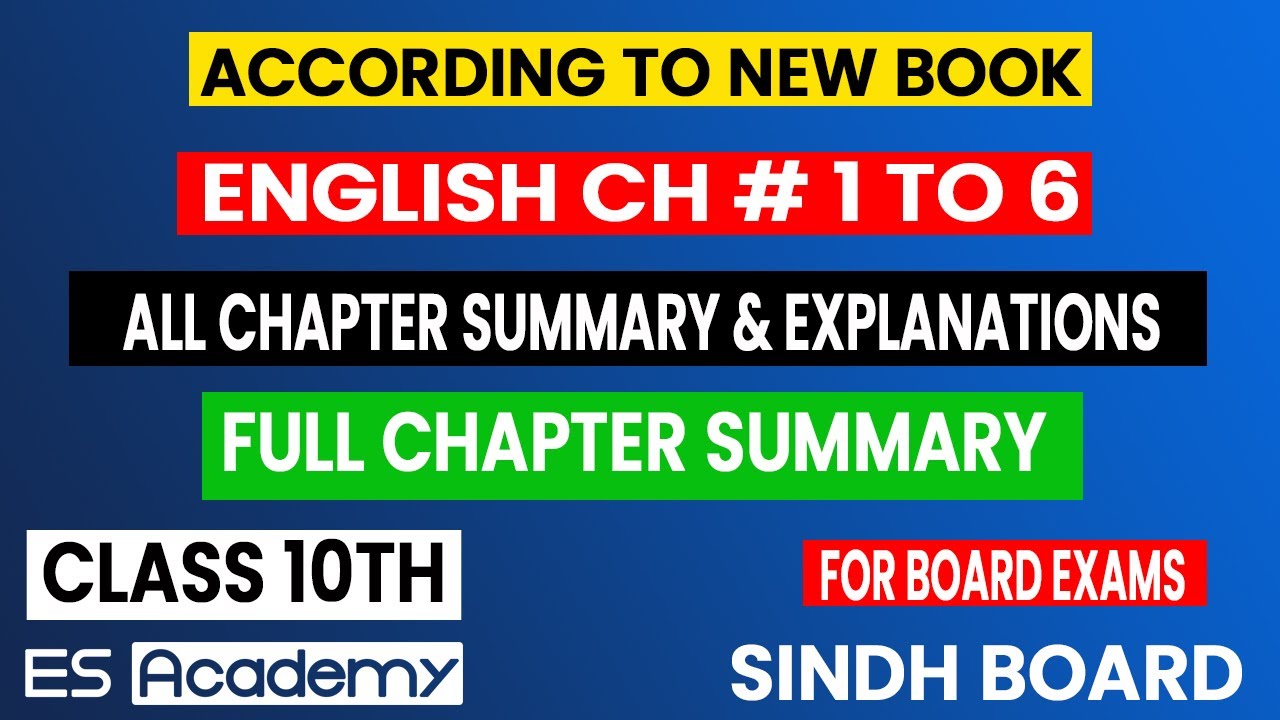 Class 10 new English book | ALL Units | CHAPTER SUMMARY | SUMMARY ...