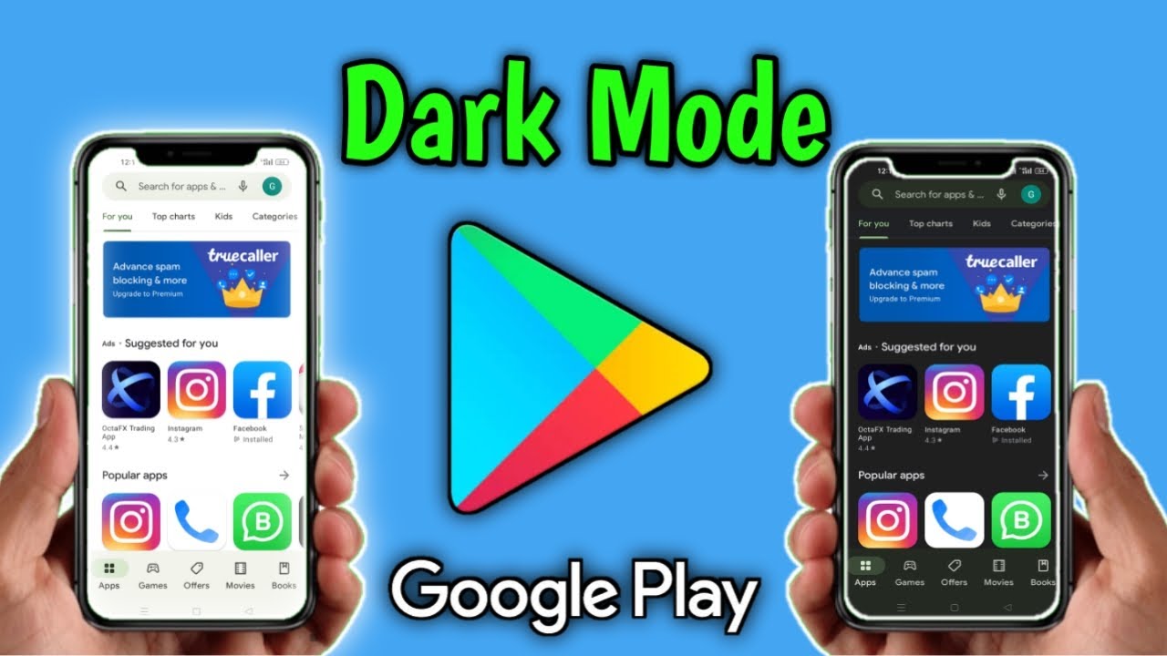 Google Play Store Dark Mode || How To Enable Dark Mode In Google Play ...