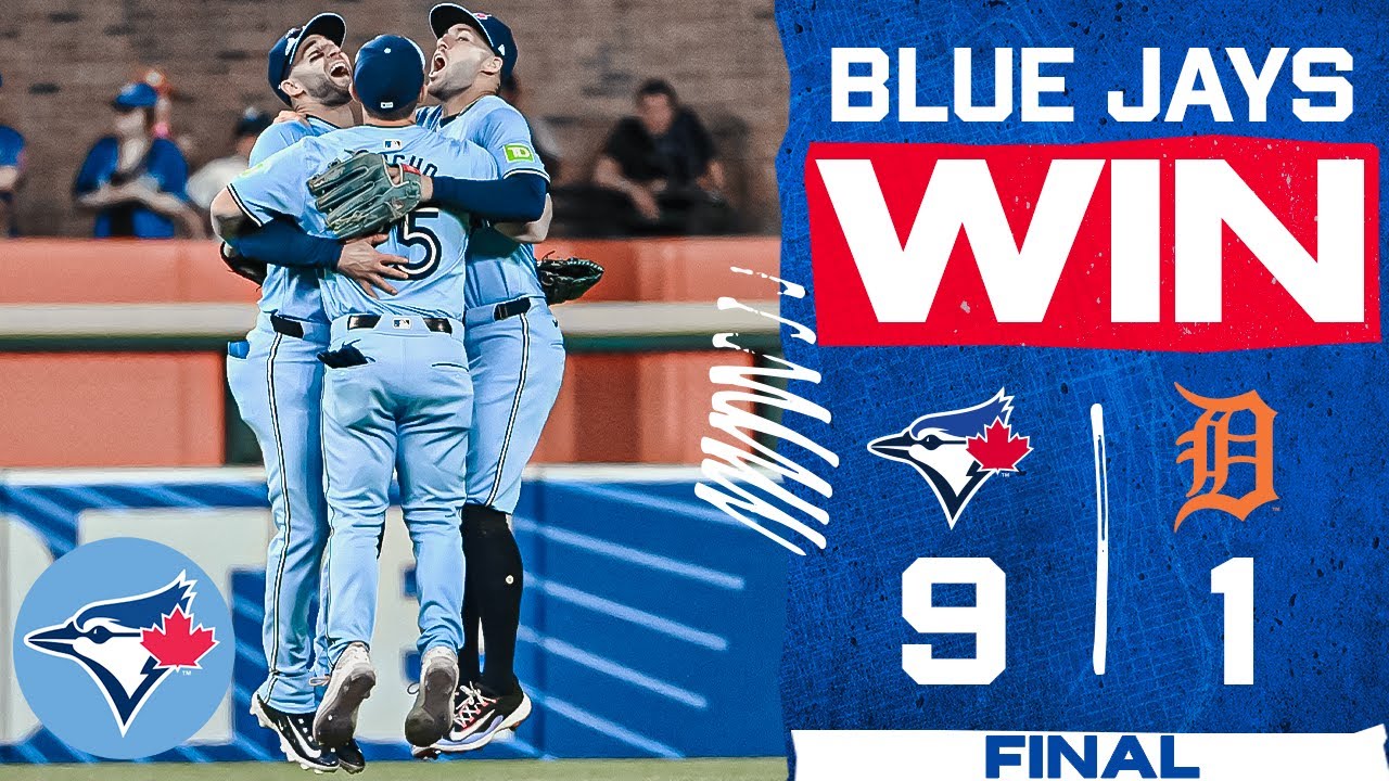 Blue Jays hit THREE home runs amidst power outage in Detroit! - YouTube