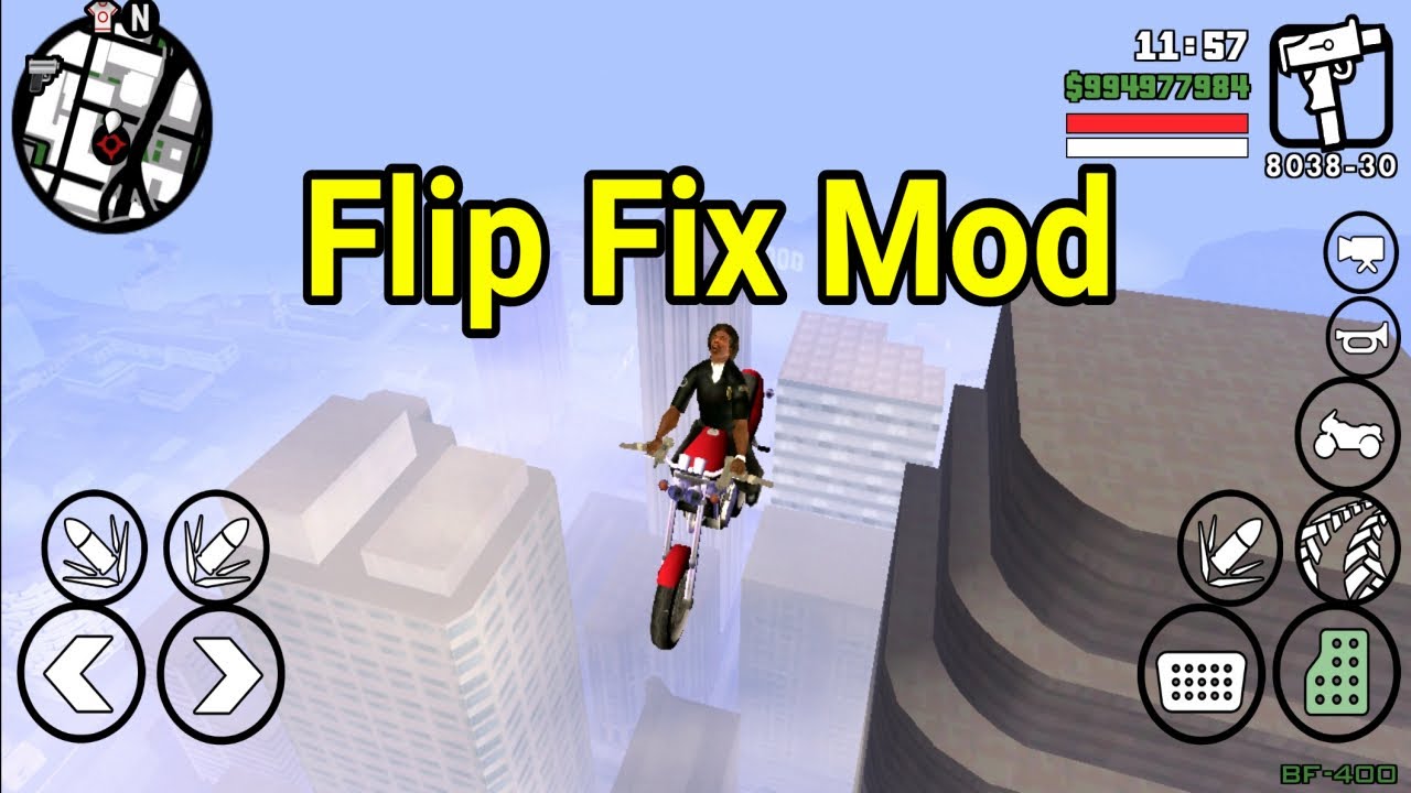Flip Fix Mod for Android | GTA SA MOD - YouTube