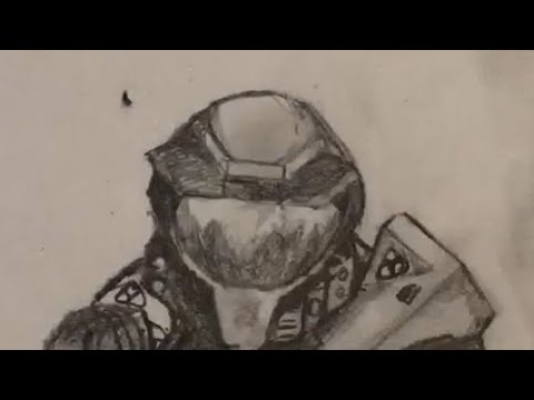 Drawing Halo CE Master Chief - YouTube