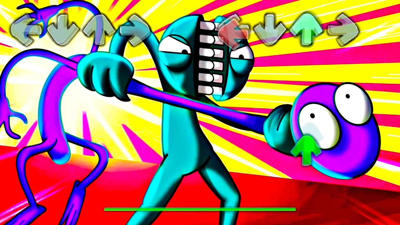 FNF NEW Rainbow Friend!!! Monster VS Purple but Friday Night Funkin be ...
