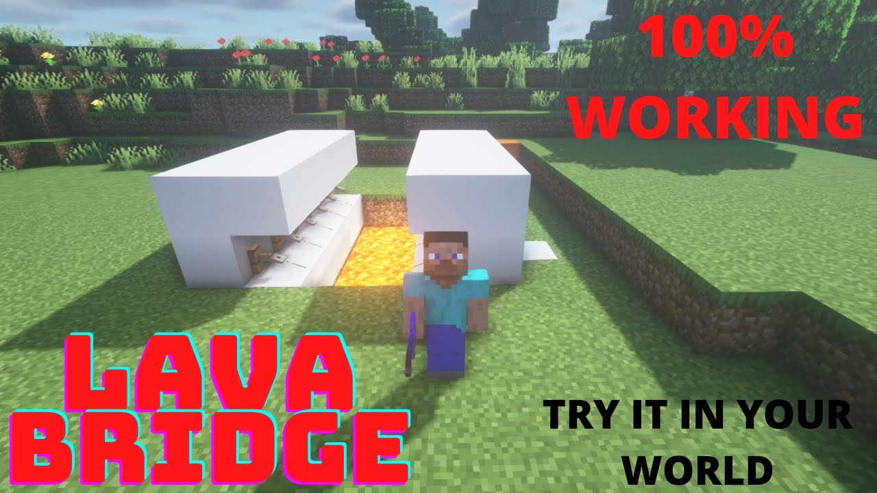 How To Make Lava Bridge🔥in Minecraft Tlauncher - YouTube