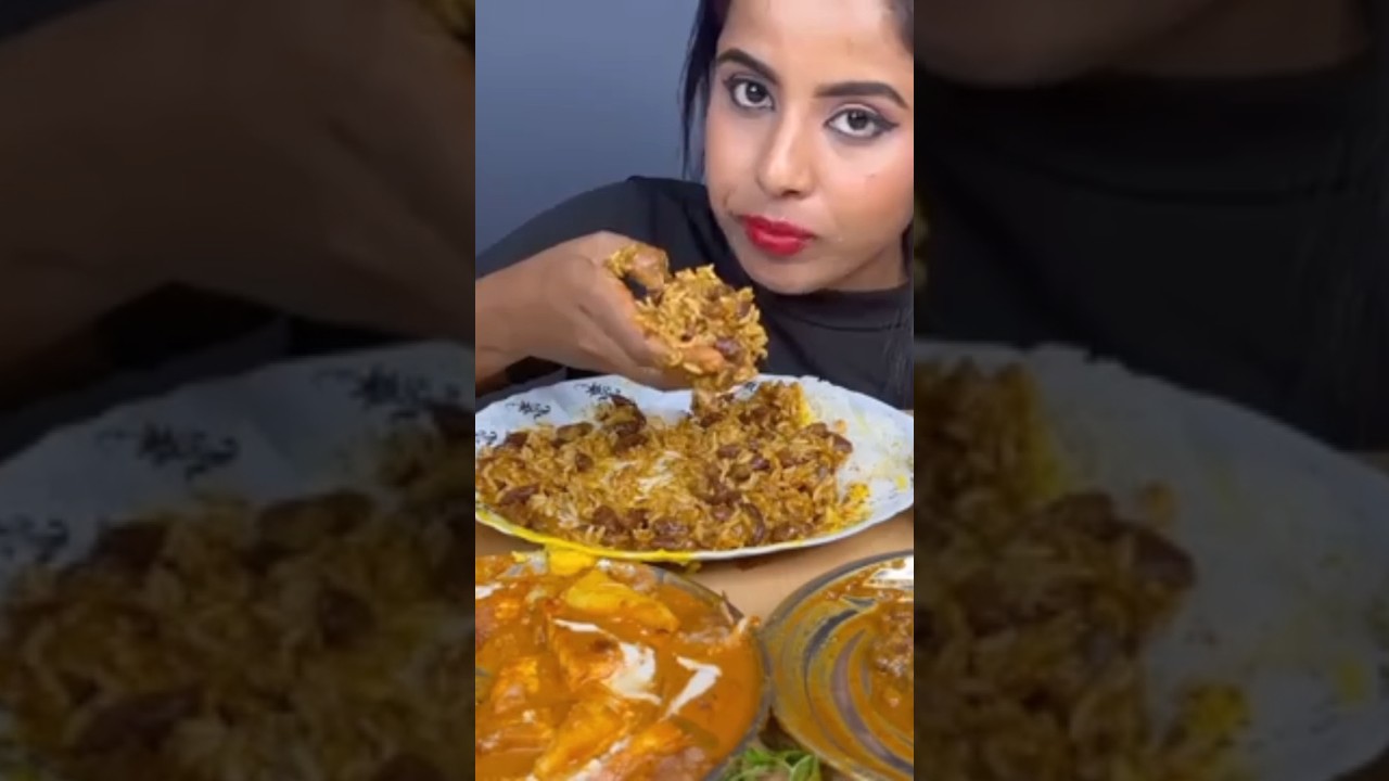Eating short videos Eating rajma rice #viral - YouTube
