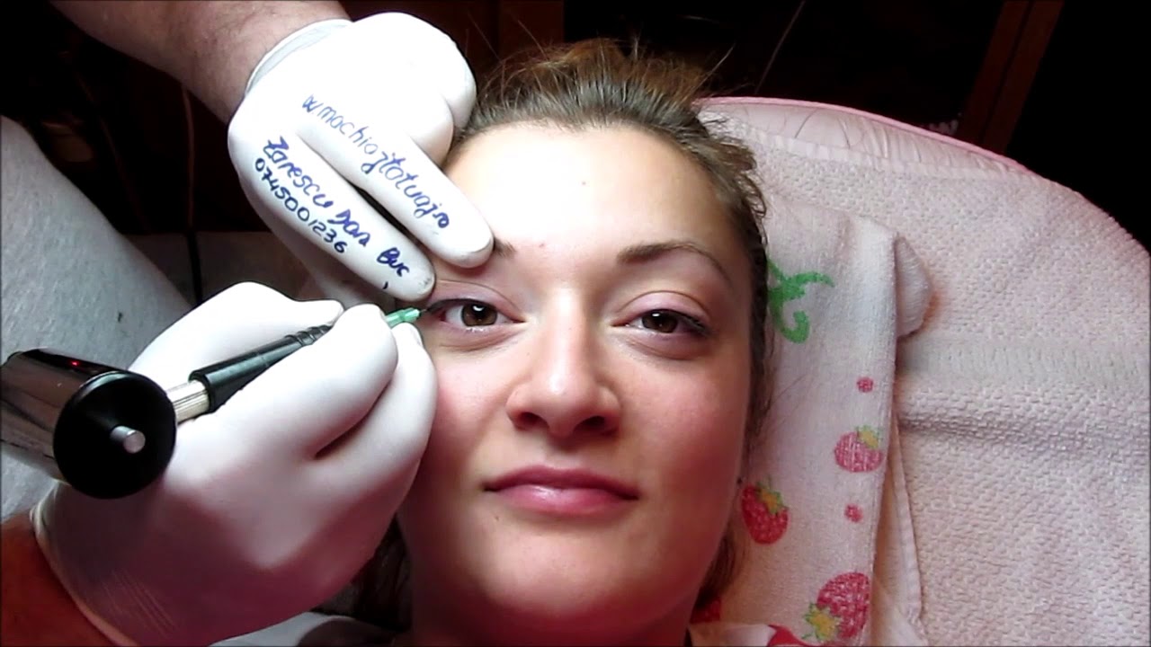 Tatuaj ochi. Galerie cu 2000 video http://www.machiajtatuaj.ro Zarescu ...