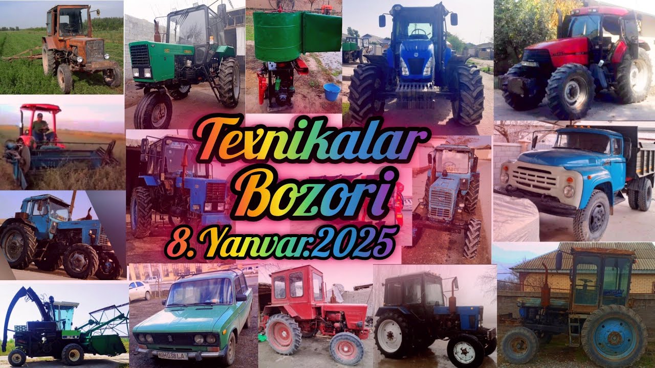 Traktor Bozori 7.Yanvar.2024 Mtz Ttz MX-135 Jatka T-28 New Holland ...