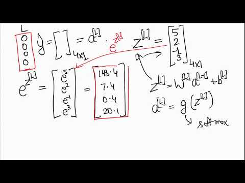 Example of softmax calculation (in Hindi) - YouTube