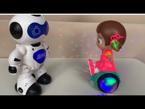 Dans eden robot paketi açıyoruz niloya ile robot dans ediyor. Dance robot
