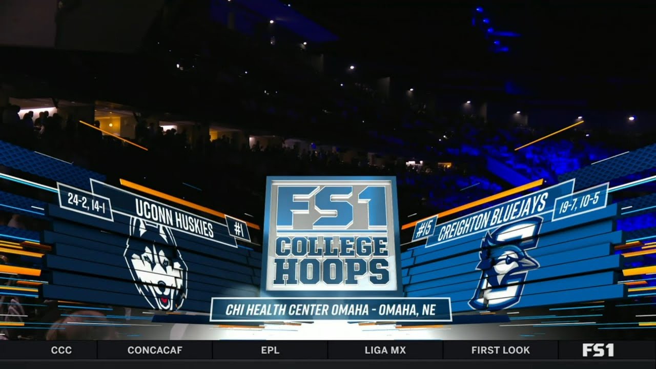 FS1 College Hoops intro | 1 UConn @ 15 Creighton | 2/20/2024 - YouTube