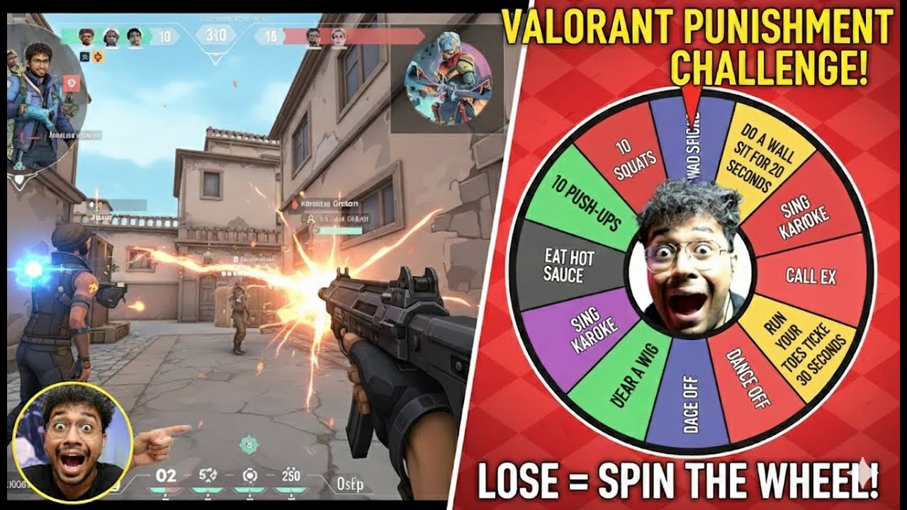 Lose = Spin the Punishment Wheel 🎡 Valorant LIVE - YouTube