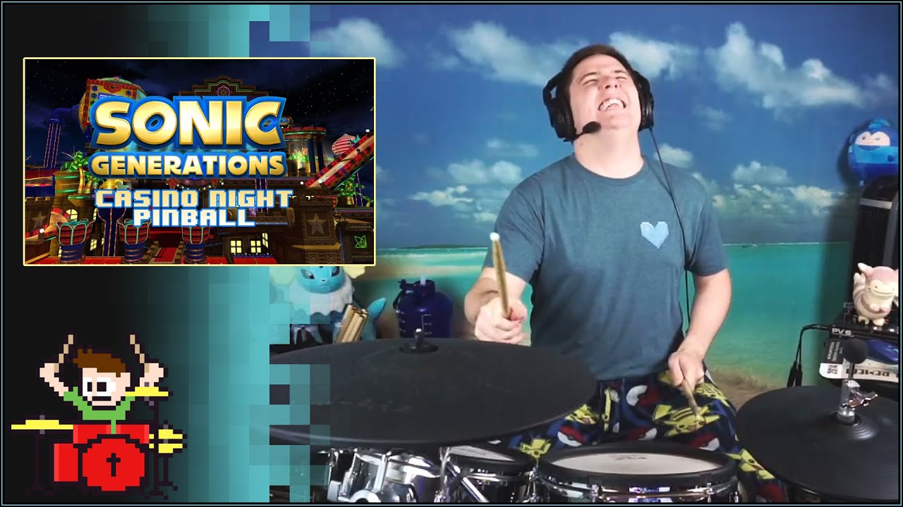 Sonic Generations Casino Night Pinball On Drums! - YouTube