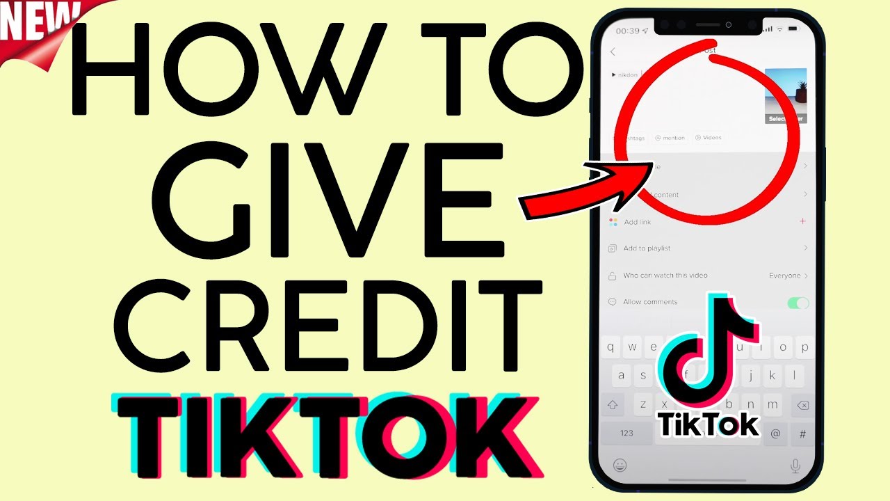 How to Give Credit on Tiktok | NEW UPDATE | 2022 - YouTube