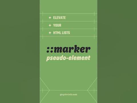 Style Your List-Items with CSS ::marker Pseudo-Element - YouTube