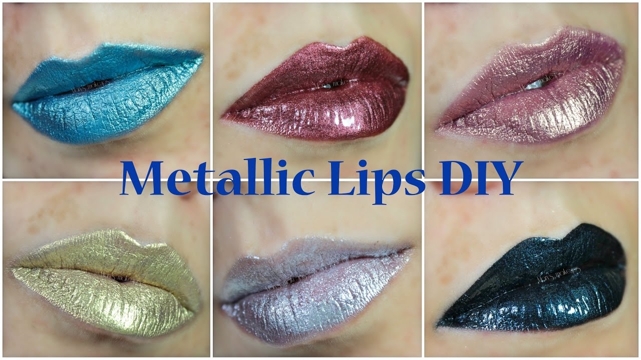 Metallic lips DIY - YouTube