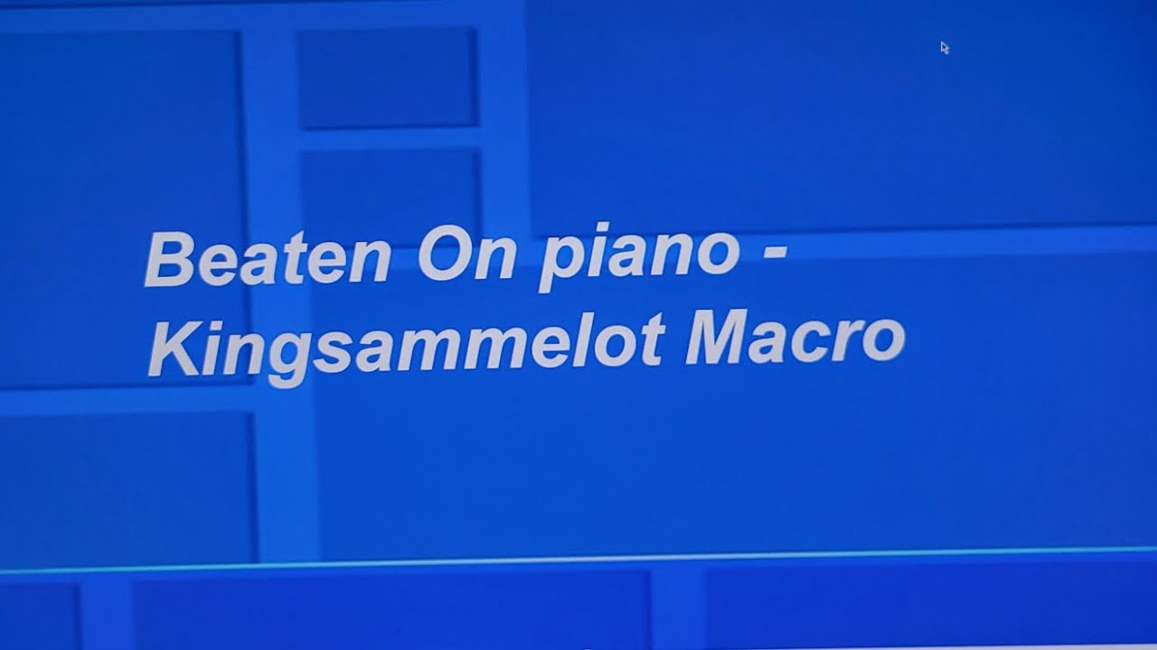 Geometry dash- Beaten On Piano by Kingsammelot Macro - YouTube