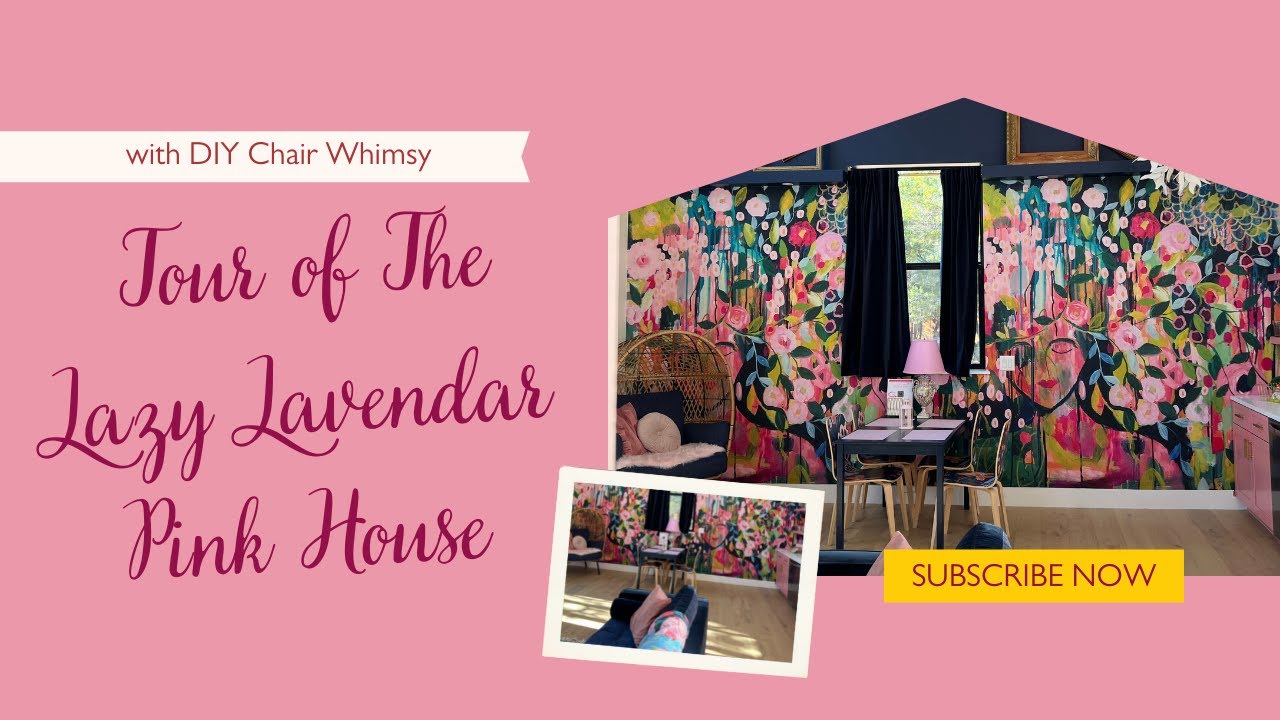 Tour of The Lazy Lavender Pink House - YouTube