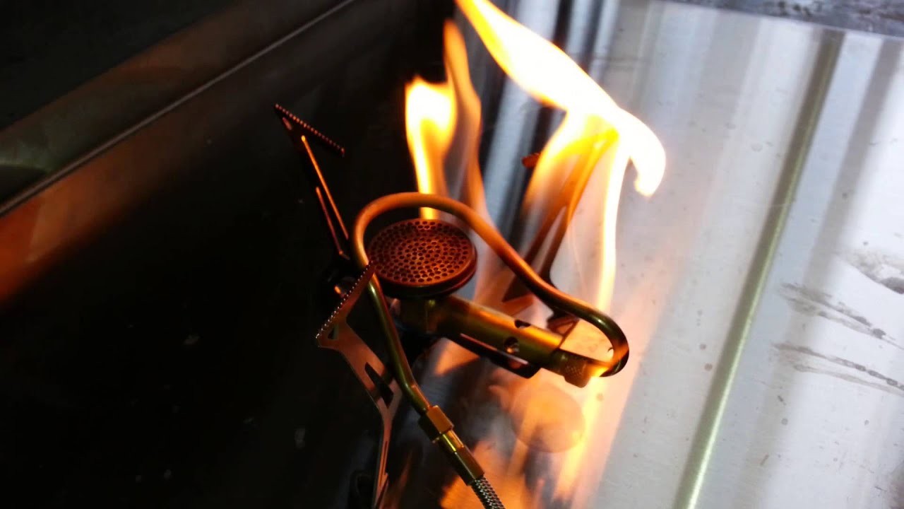 PRIMUS EXPRESS SPIDER GAS STOVE(GASOLINE USE TEST) - YouTube