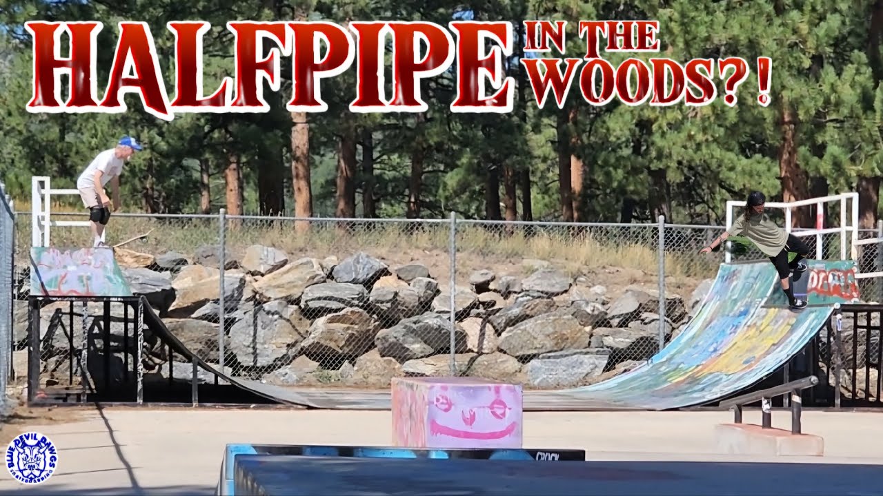 We Found a HALFPIPE in the WOODS.. - YouTube