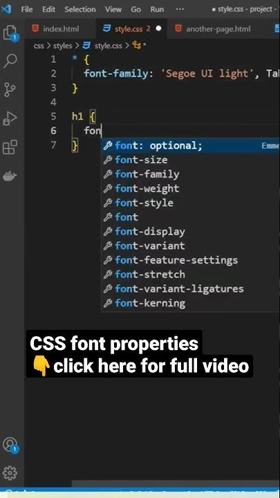 Css Font Property Css Tutorial In Tamil Youtube