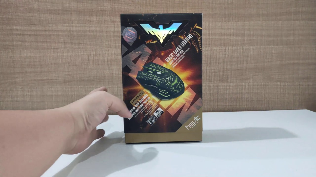 Havit Magic Eagle Ergonomic Optical Gaming Mouse LED HV MS672 - YouTube