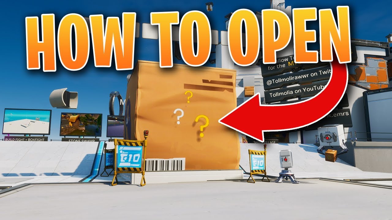 How to open the box in the *NEW* Fortnite Creative Hub! - YouTube