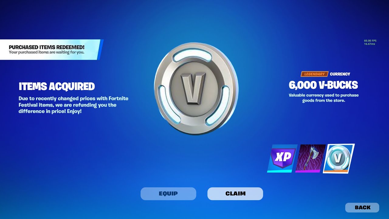 FREE V-BUCK REWARD for EVERYBODY! - YouTube