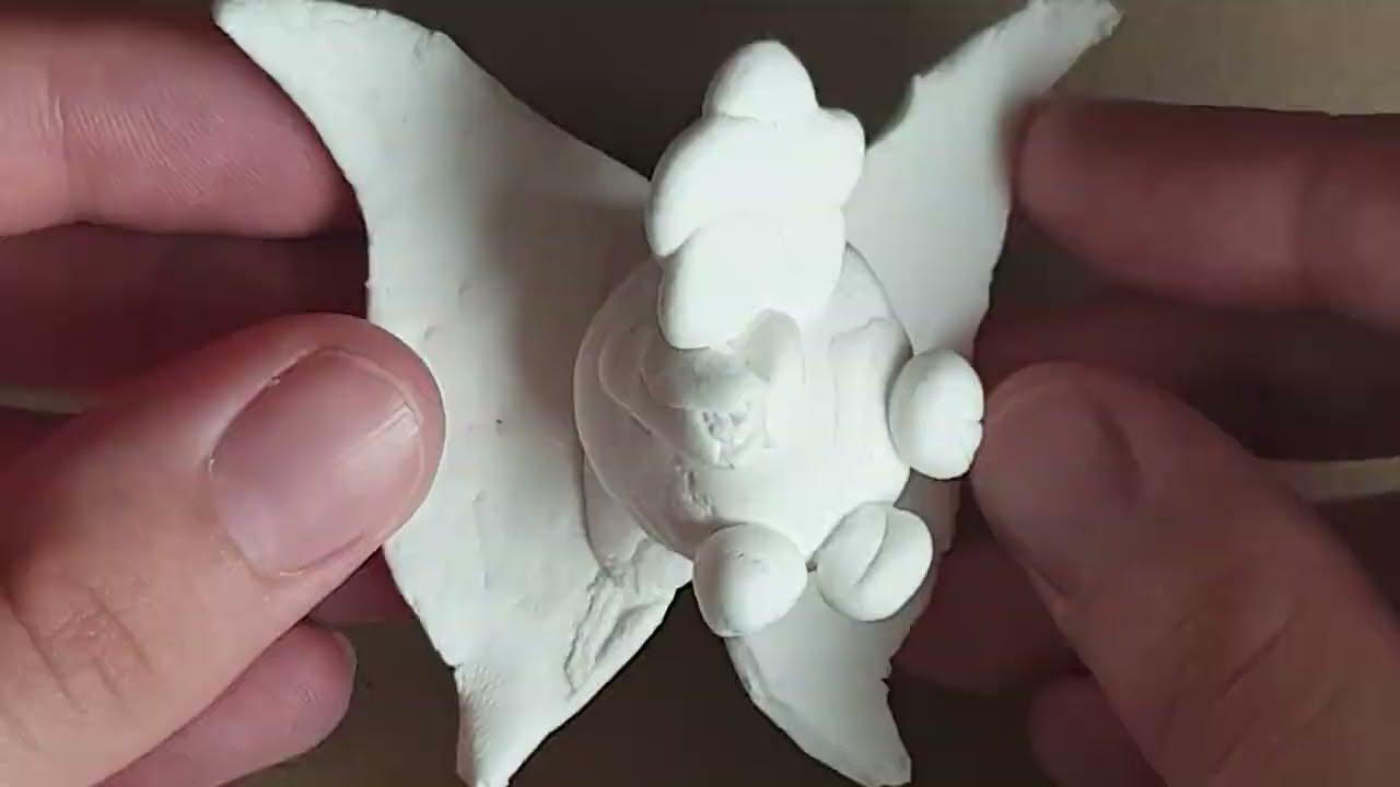 butterfly blob clay painting - YouTube